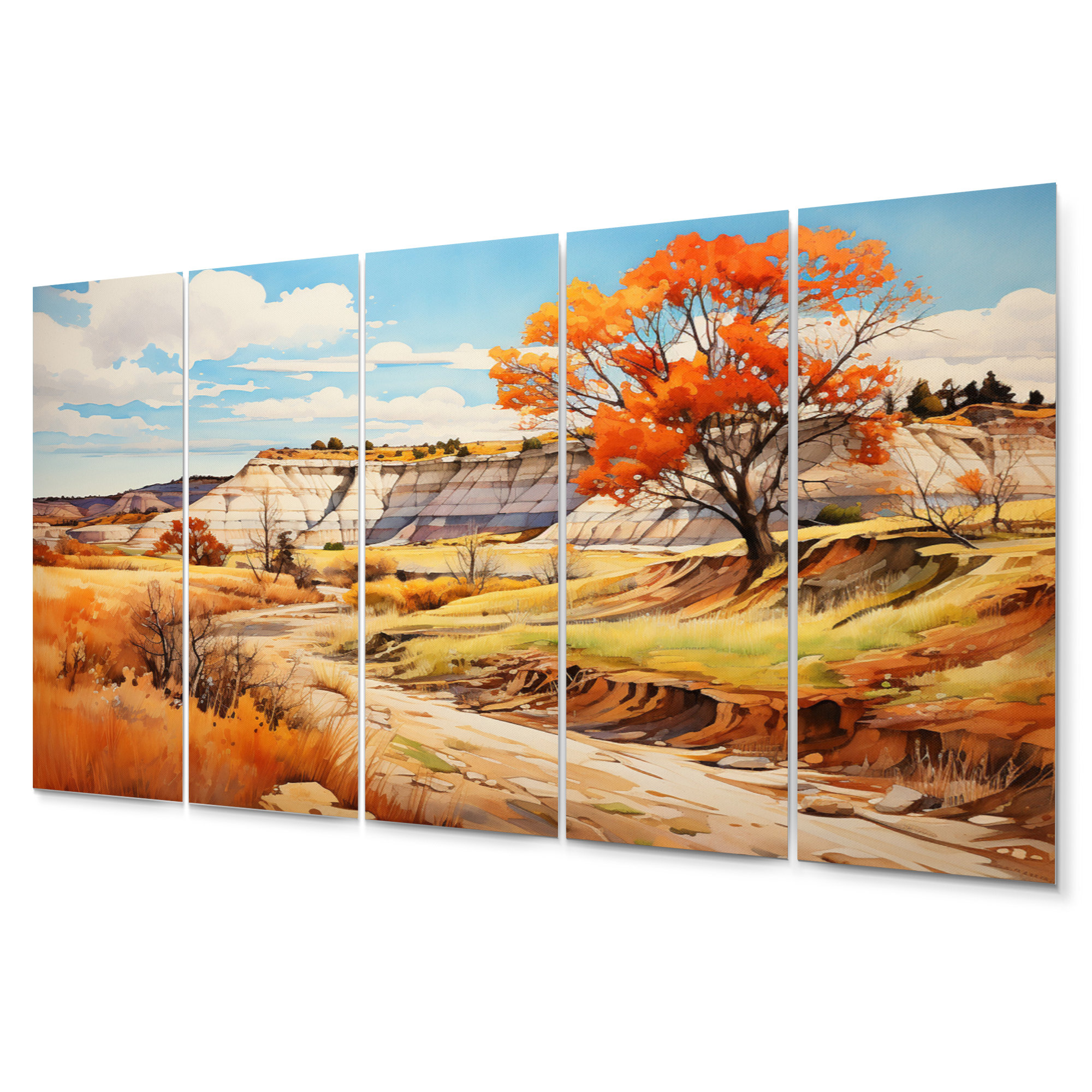 Design Art Canada Alberta Badlands III - Landscapes Metal Wall Decor ...