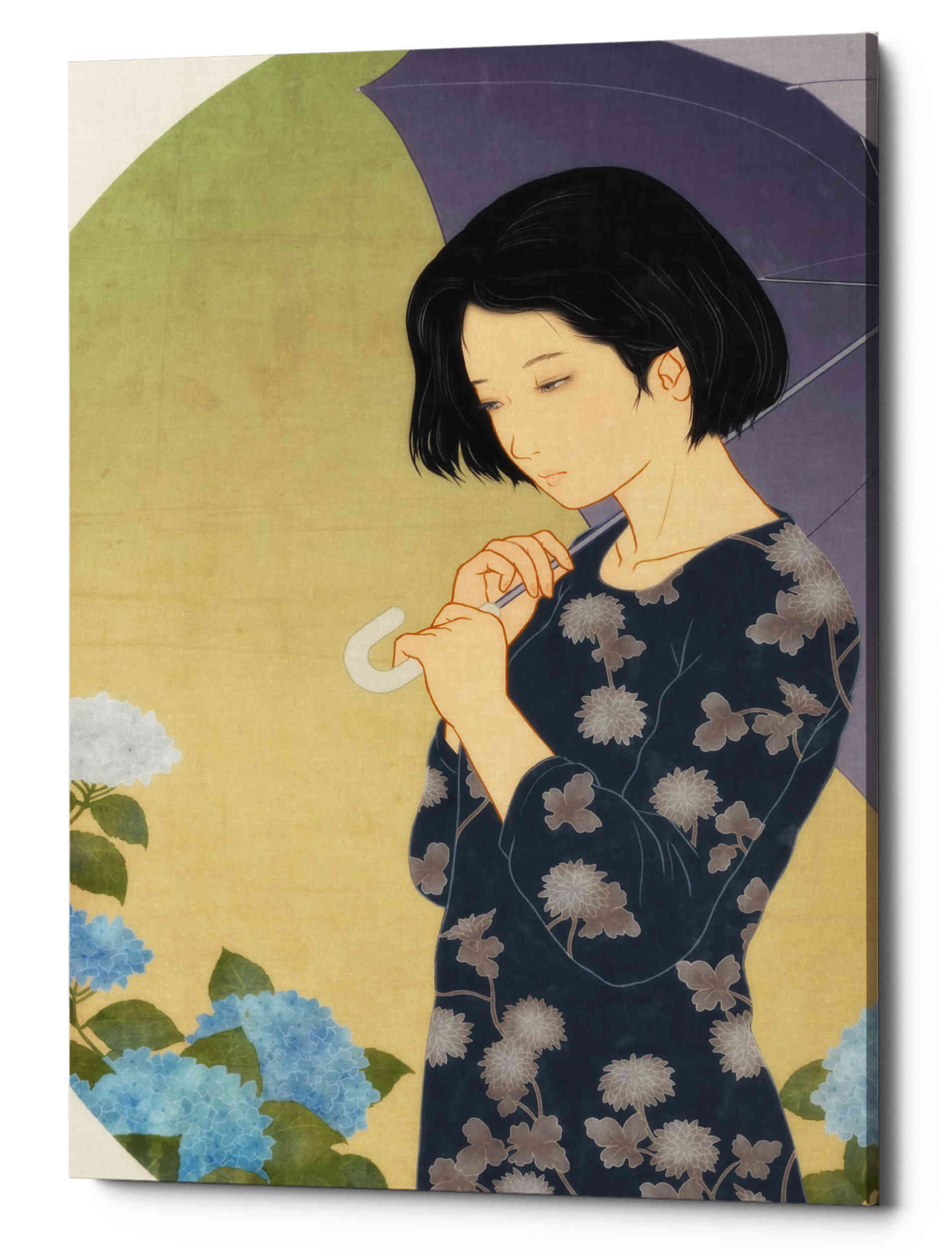 Mercer41 Ajisai by Sai Tamiya - Wrapped Canvas Graphic Art Print | Wayfair