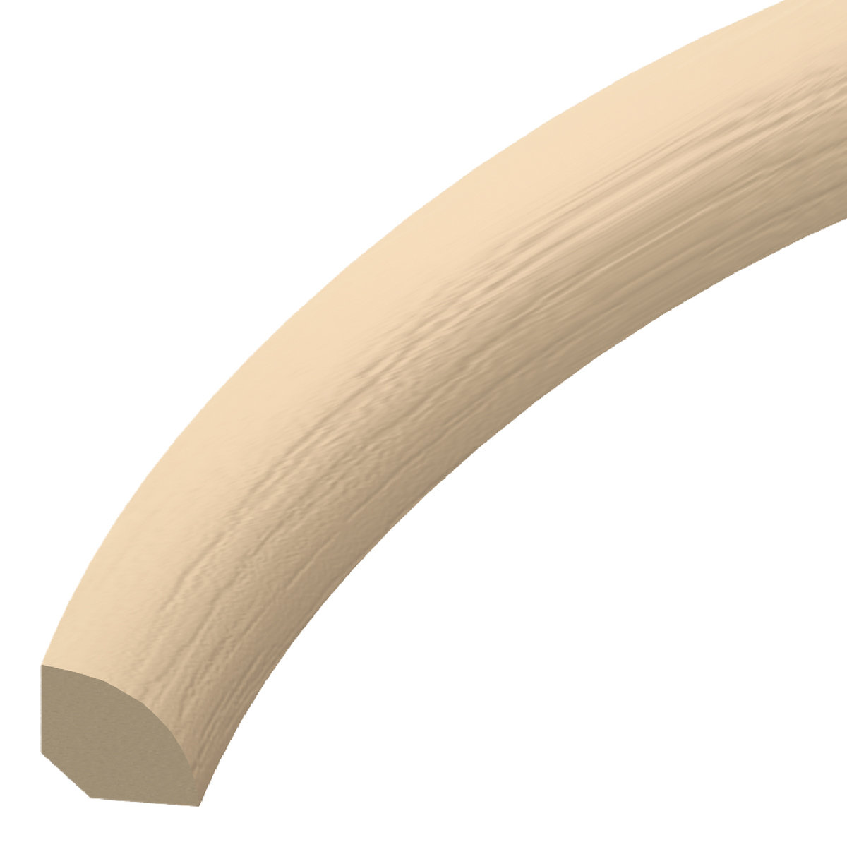 Versatrim Rubber 0.5'' W x 94'' L Base Shoe in Cream | Wayfair