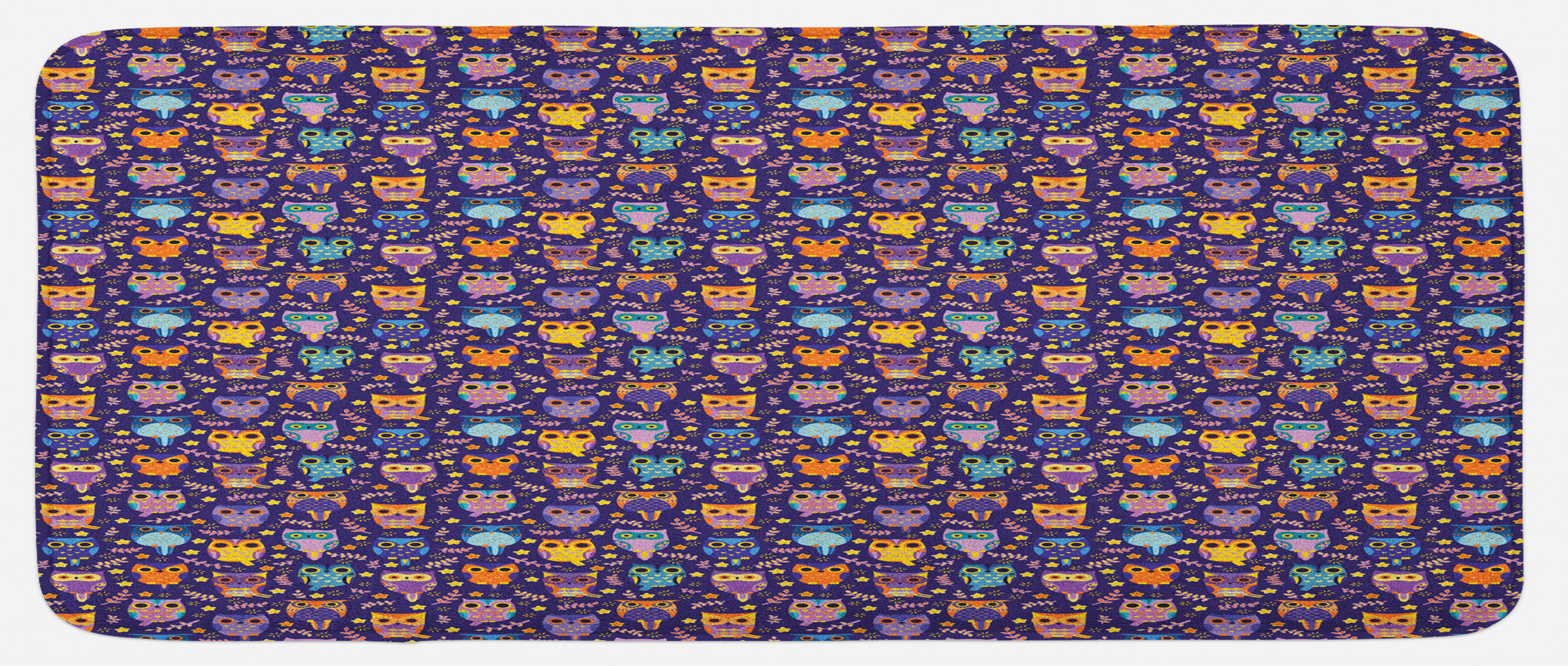 East Urban Home Owls Kitchen Mat | Wayfair
