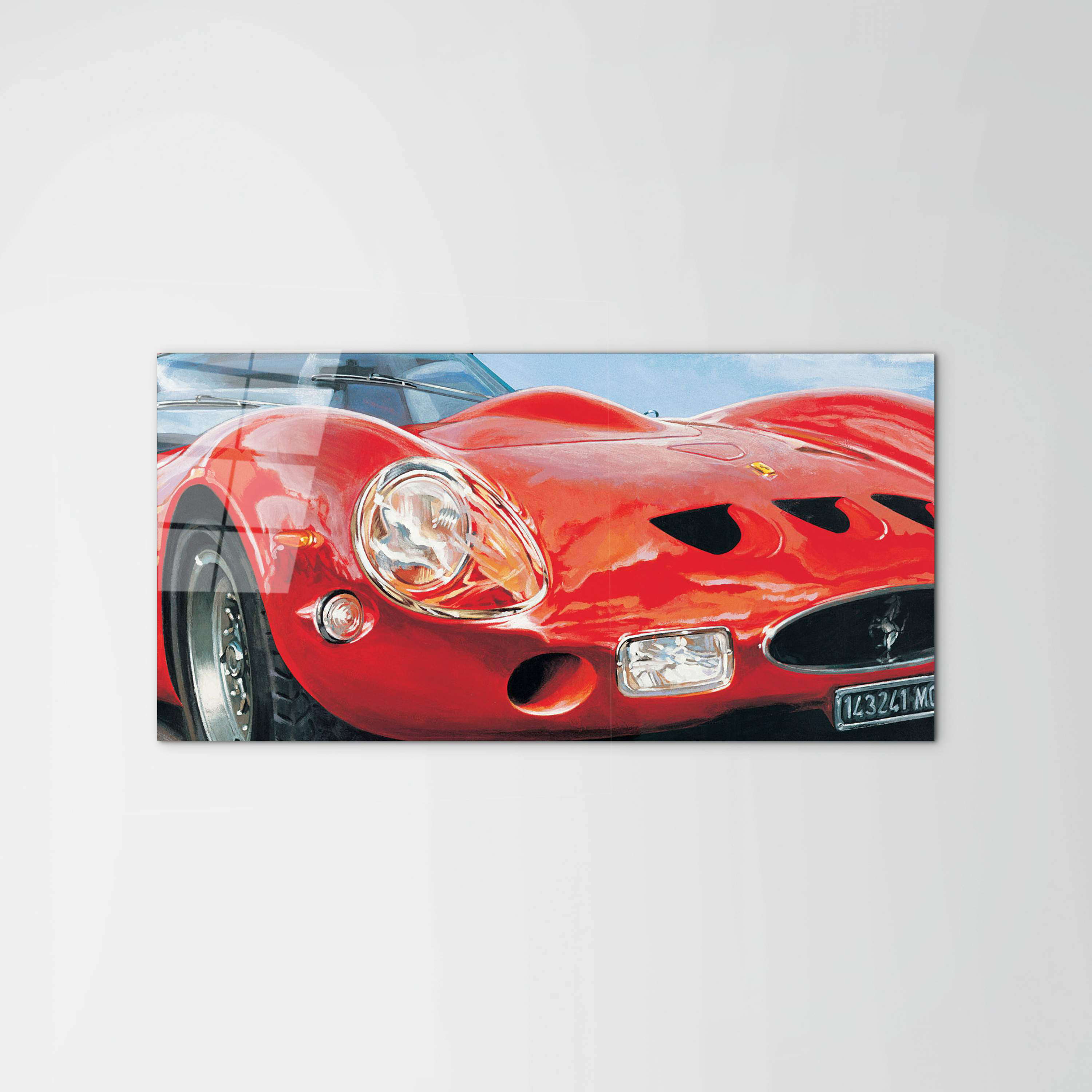 Ivy Bronx Red car by Art Studio 50cm H x 100cm W High Quality Print on ...