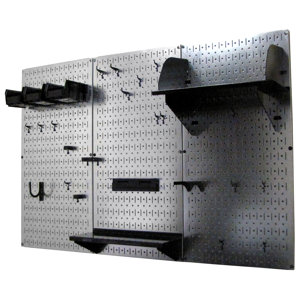 Wall Control Pegboard Standard Tool Storage 32" H x 48" W Kit & Reviews ...