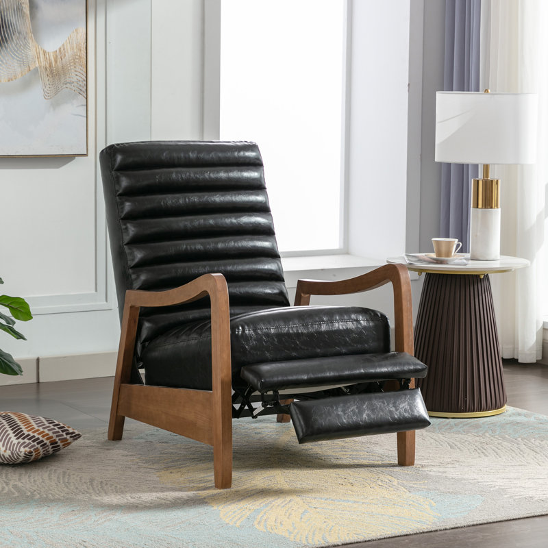 Red Barrel Studio® Ikraam Chance 26" Luxurious Oil Wax Leather ...