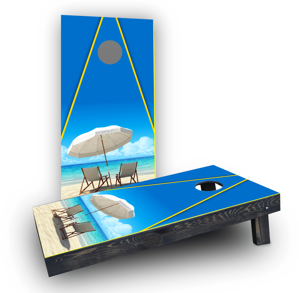Custom Cornhole Boards Beach Light Weight Cornhole Game Set - Wayfair ...