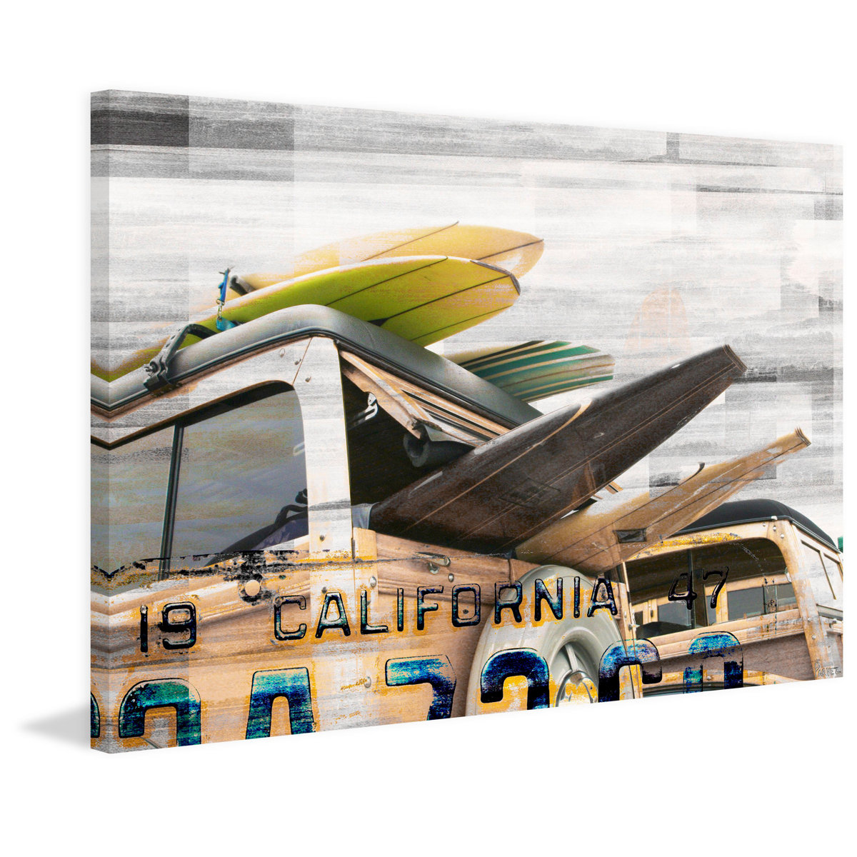 Parvez Taj 'Cali Day' by Parvez Taj Painting Print on Wrapped Canvas ...