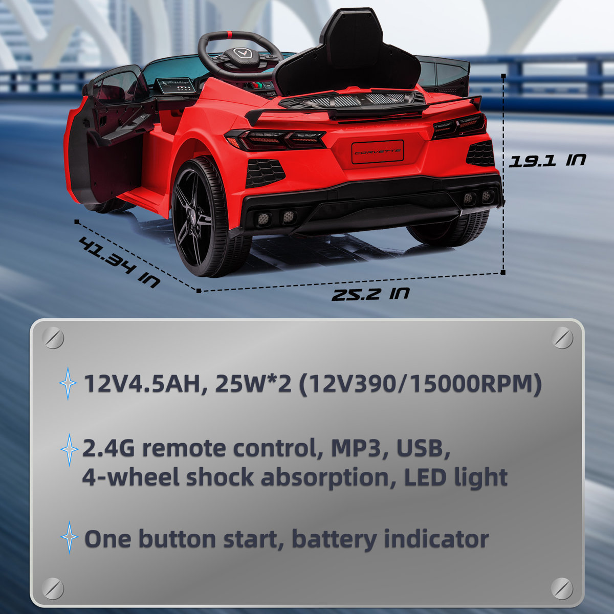 Qaba Electric Car For Kids, 12V Battery Powered Kids Car With Remote ...