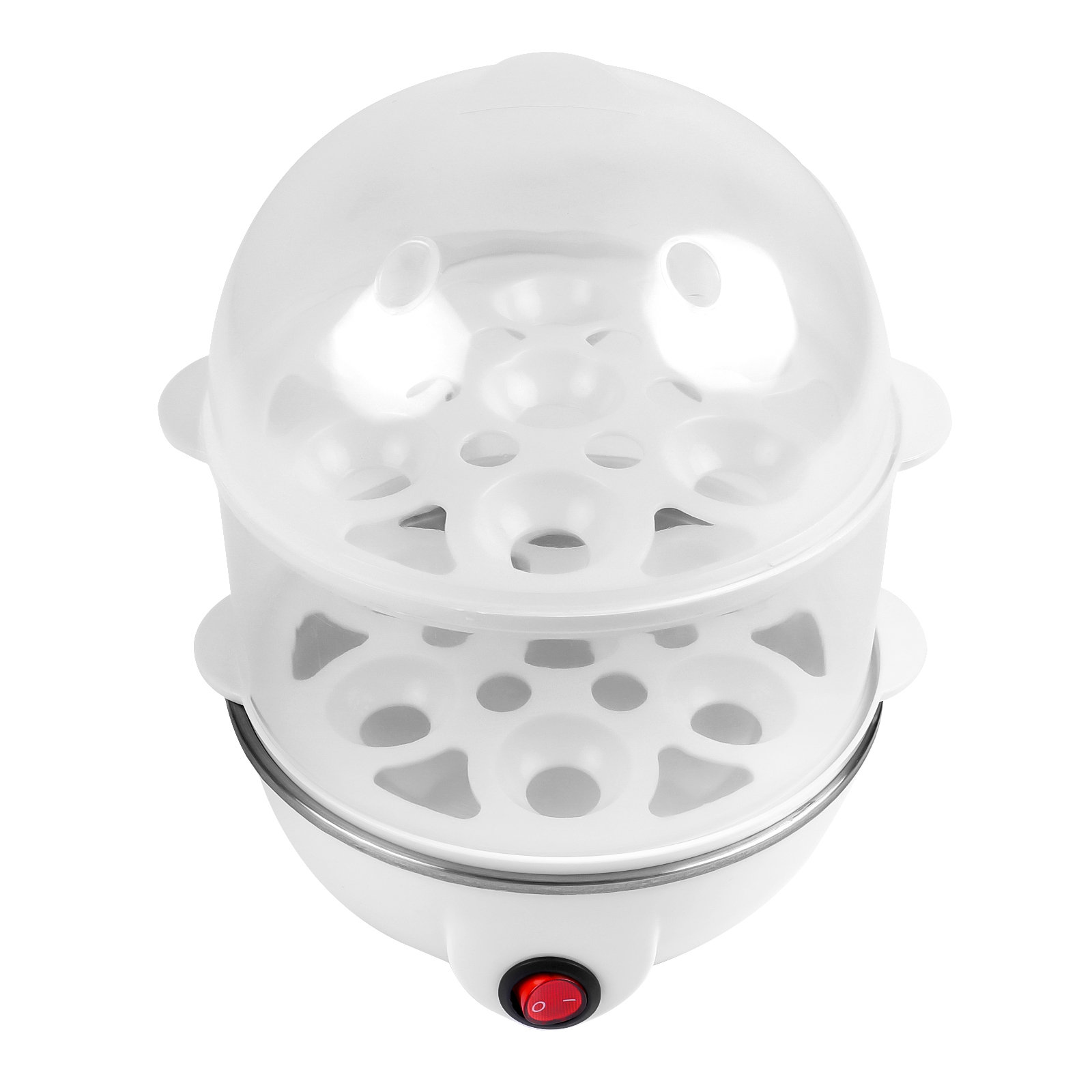 ANMINY Auto-Off Hard-Boiled Egg Maker Electric Egg Cooker Boiler ...
