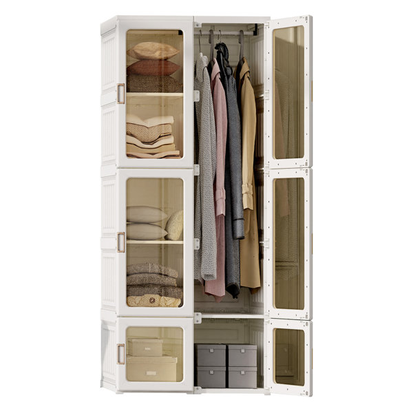 Bellupai Plastic / Acrylic Wardrobe | Wayfair.co.uk