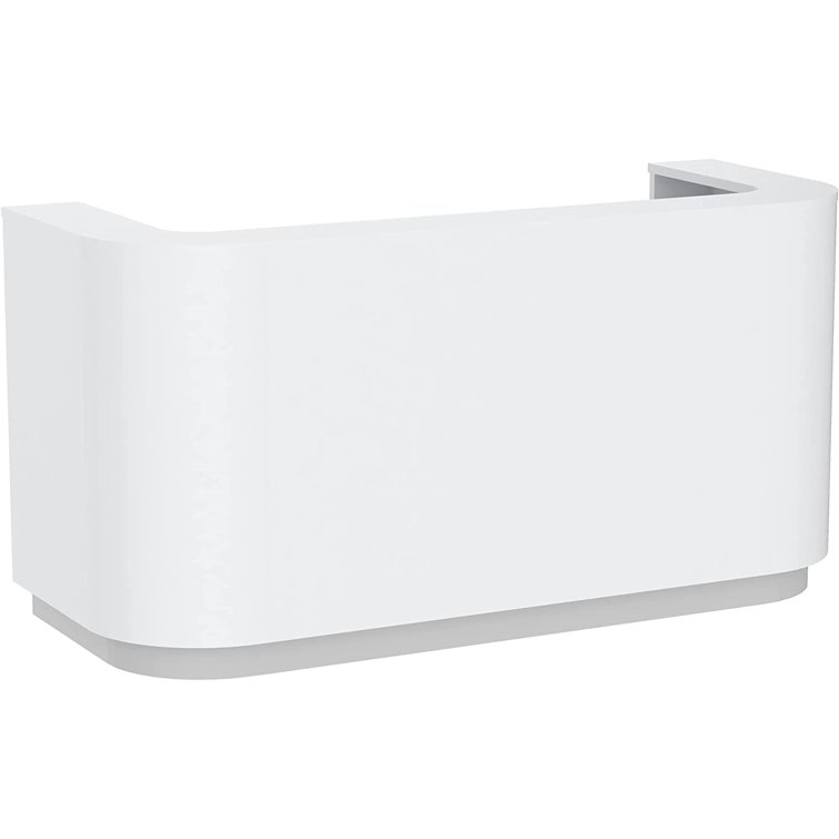 Hokku Designs Leadore Rectangle Synthetic Laminate Reception Desk | Wayfair
