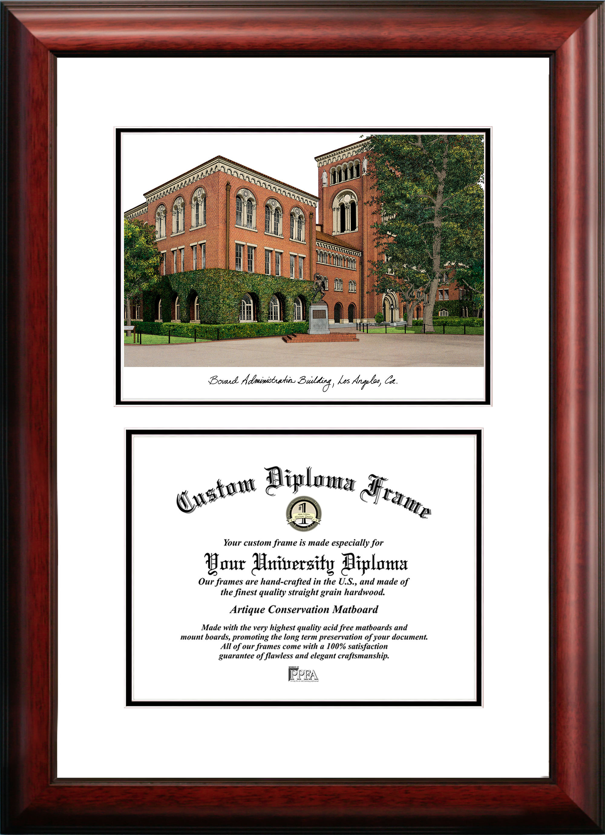 Campus Images NCAA USC TROJANS Scholar Lithograph Diploma Frame ...