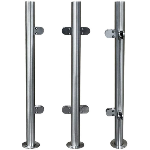 Lomana Silver Metal End Post for Posts | Wayfair