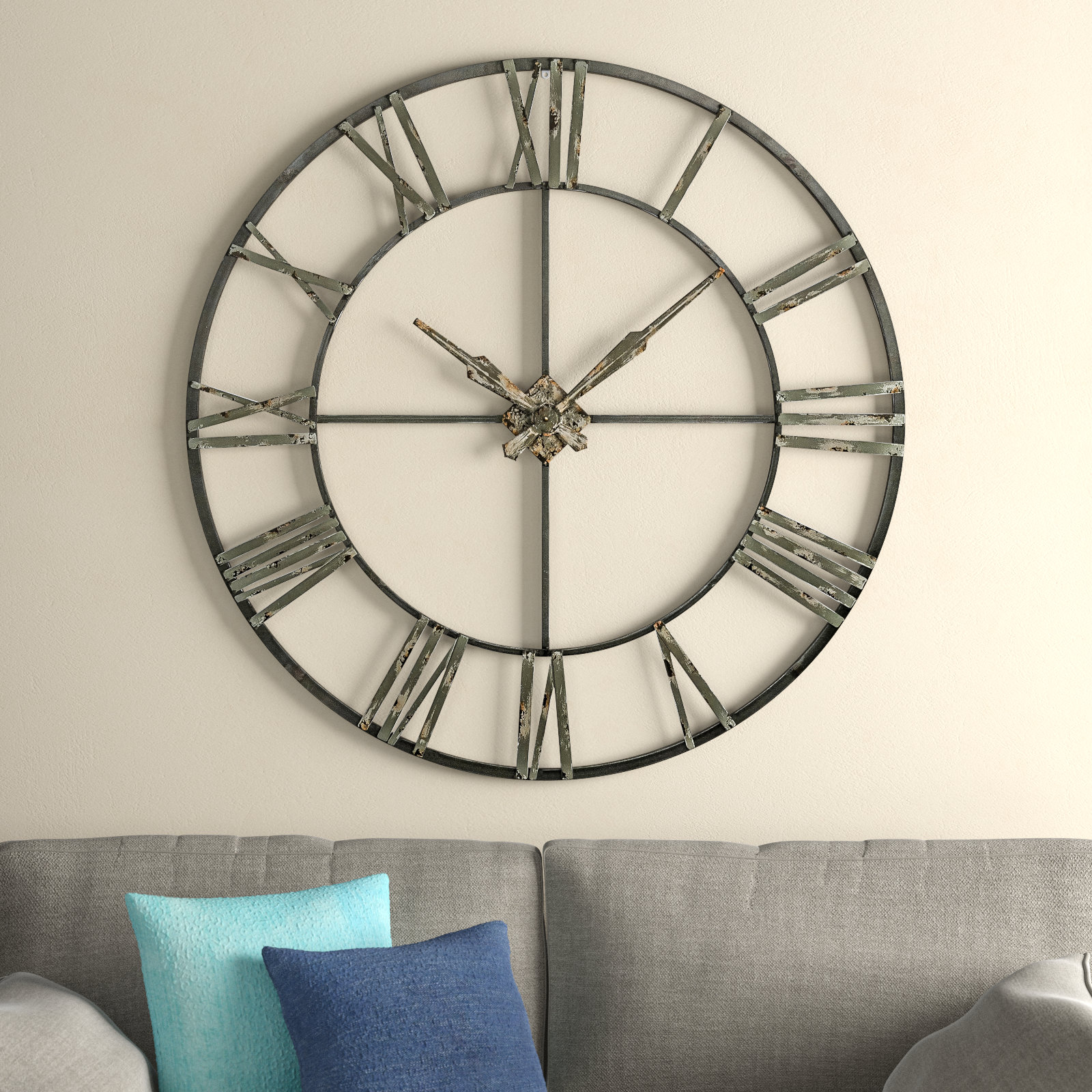 Trent Austin Design® Pitchford Oversized 47.25" Wall Clock | Wayfair