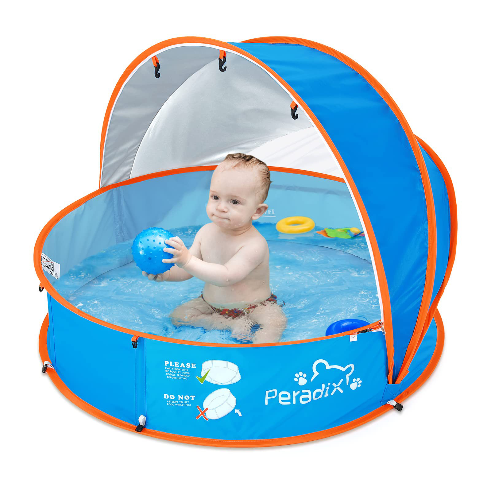 Fashion Finesse Baby Beach Tent, Paddling Pool For Kids & Pets Infant ...