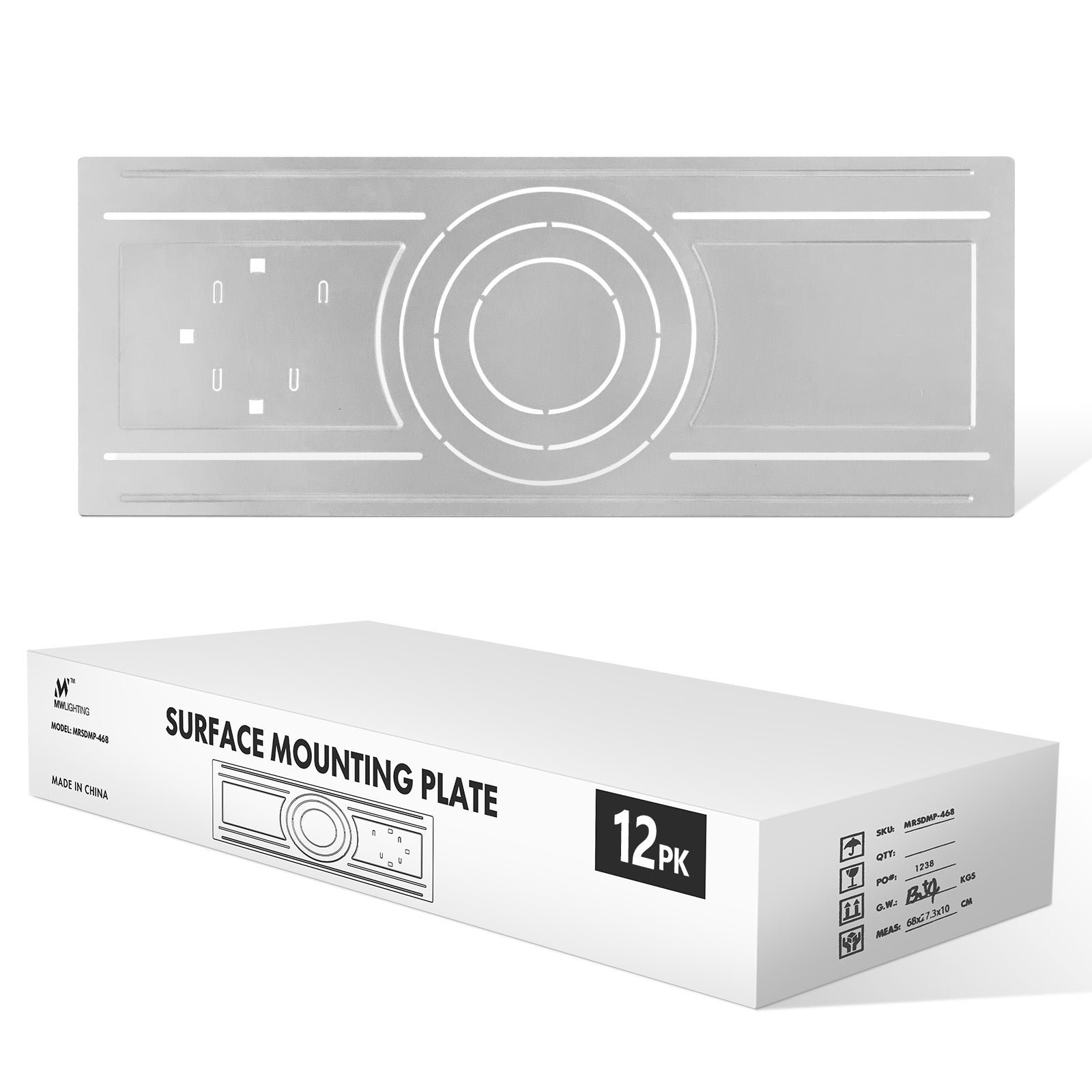 MW LIGHTING 12 PK New Construction Recessed Lighting Mounting Plate ...