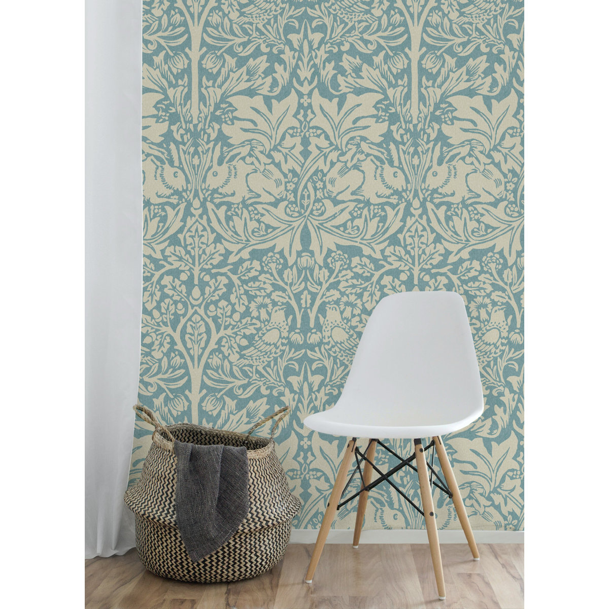Lark Manor™ William Morris Brer Rabbit Wallpaper Bryelle Peel & Stick ...