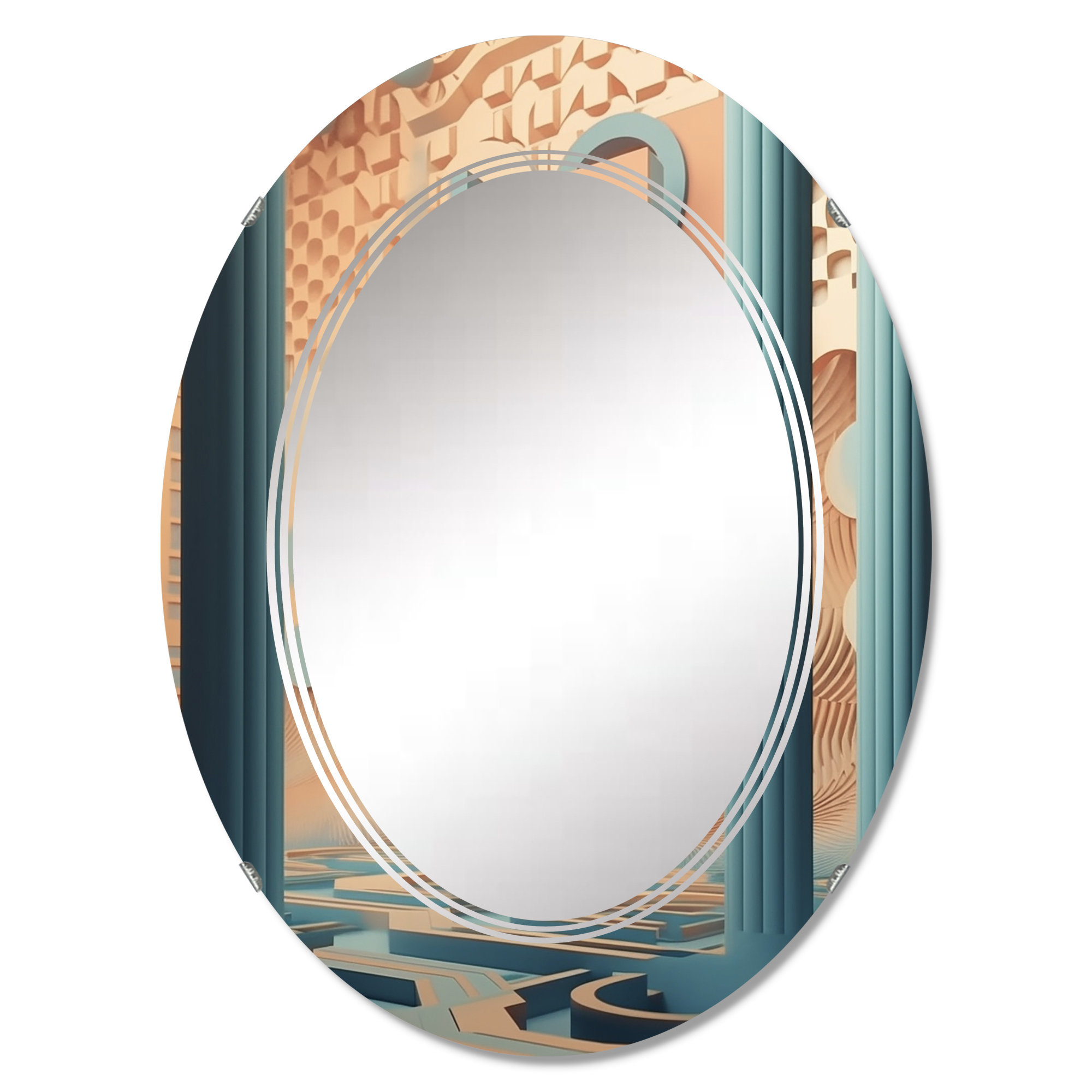 East Urban Home Goslee - Modern Wall Mirror Oval | Wayfair
