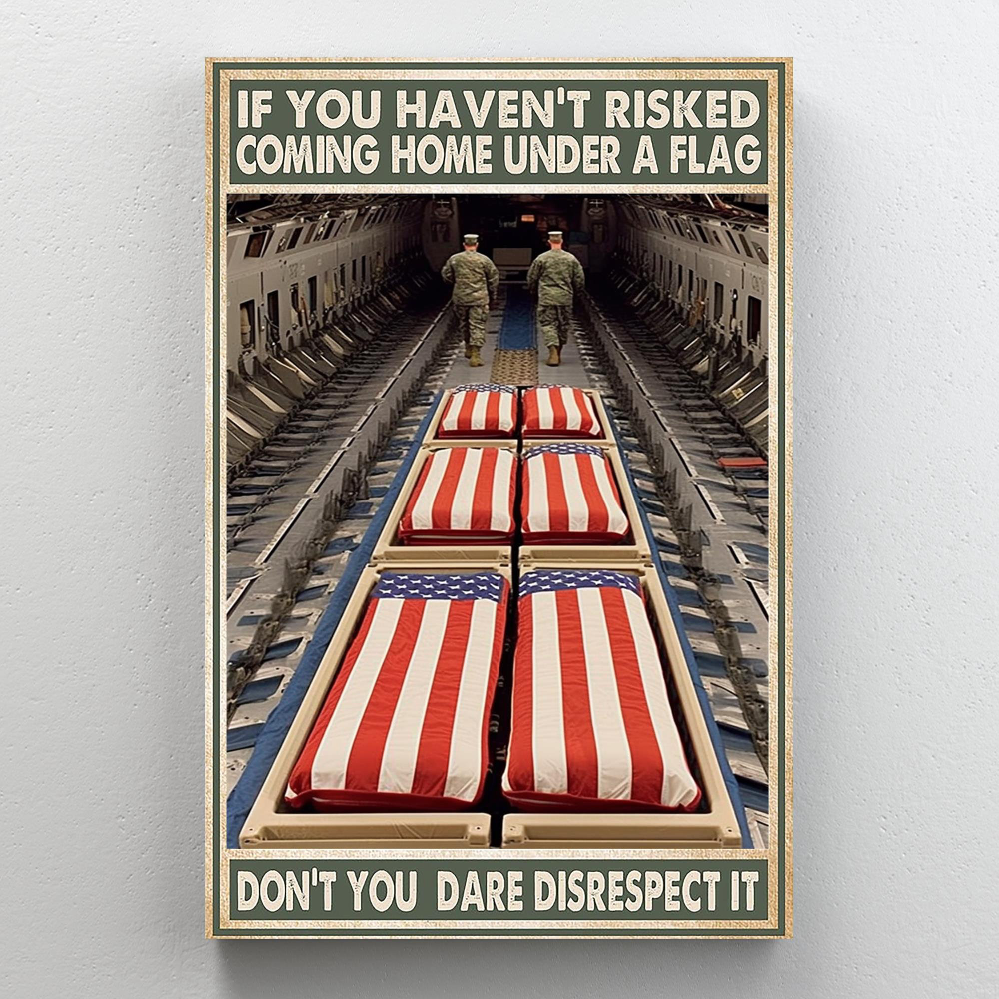 Trinx Soldier Dont You Dare Disrespect It - 1 Piece Rect " Soldier Dont ...