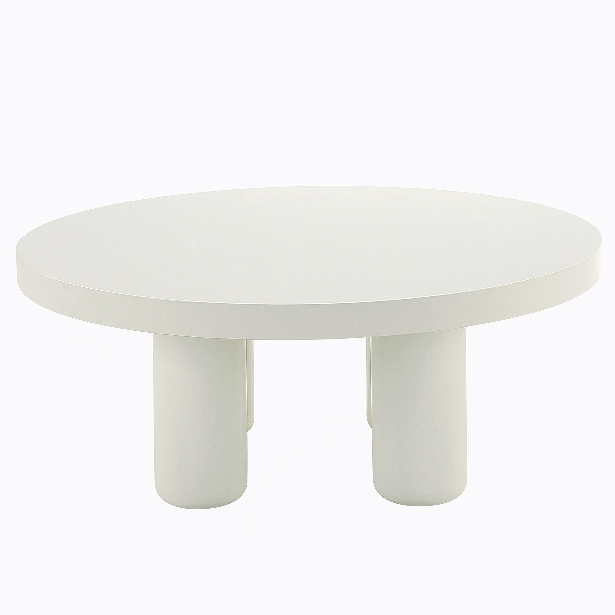 Ivy Bronx Loanna White Finish Coffee Table | Wayfair