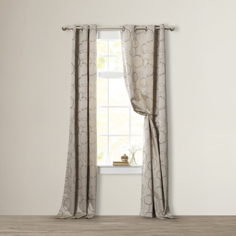 Eclipse Curtains Eclipse Meridian Geometric 100% Blackout Thermaback ...