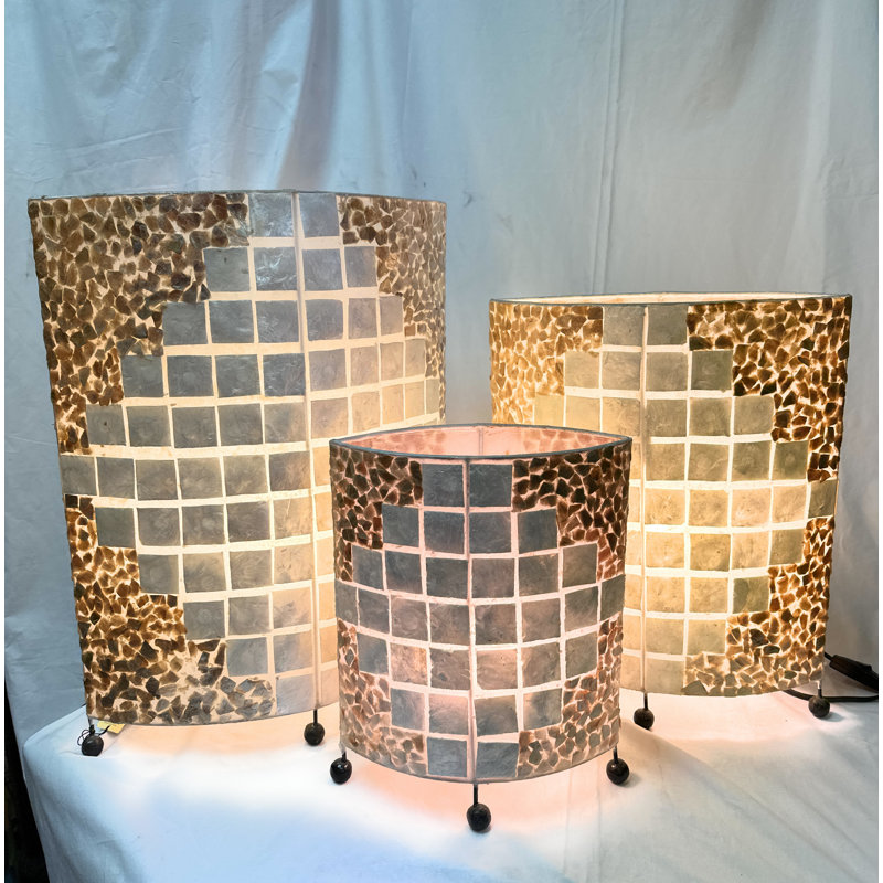 Mercer41 Hand Made Shell Table Lamp Set | Wayfair
