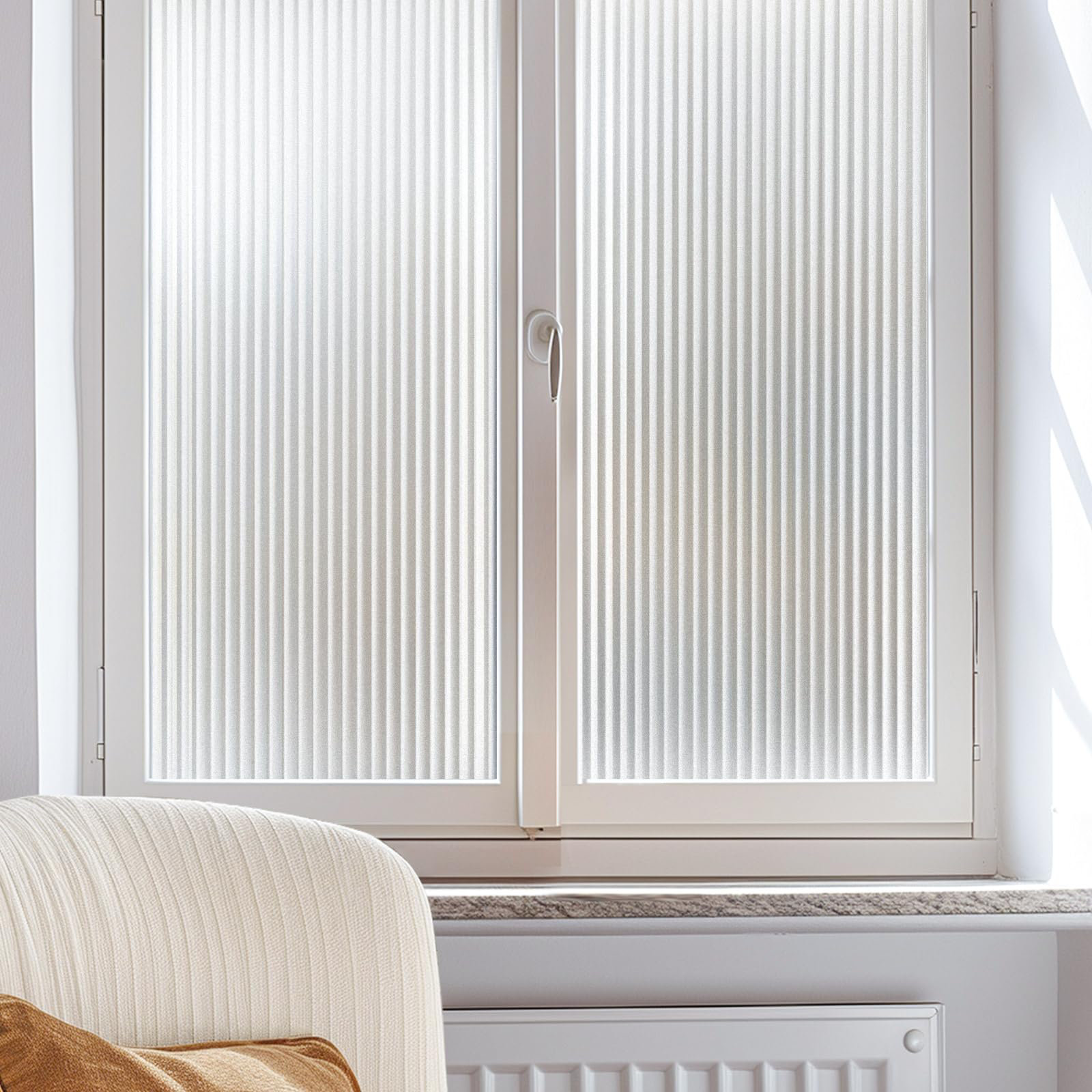 Ebern Designs 3D Glass Textured Window Privacy Film, Removable Window ...