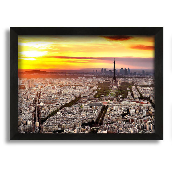 Brayden Studio Paris City - Single Picture Frame Art Prints on Canvas ...
