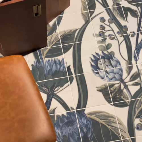 Bond Tile Angela Harris Native 8" x 8" Beveled Porcelain Singular Floor ...