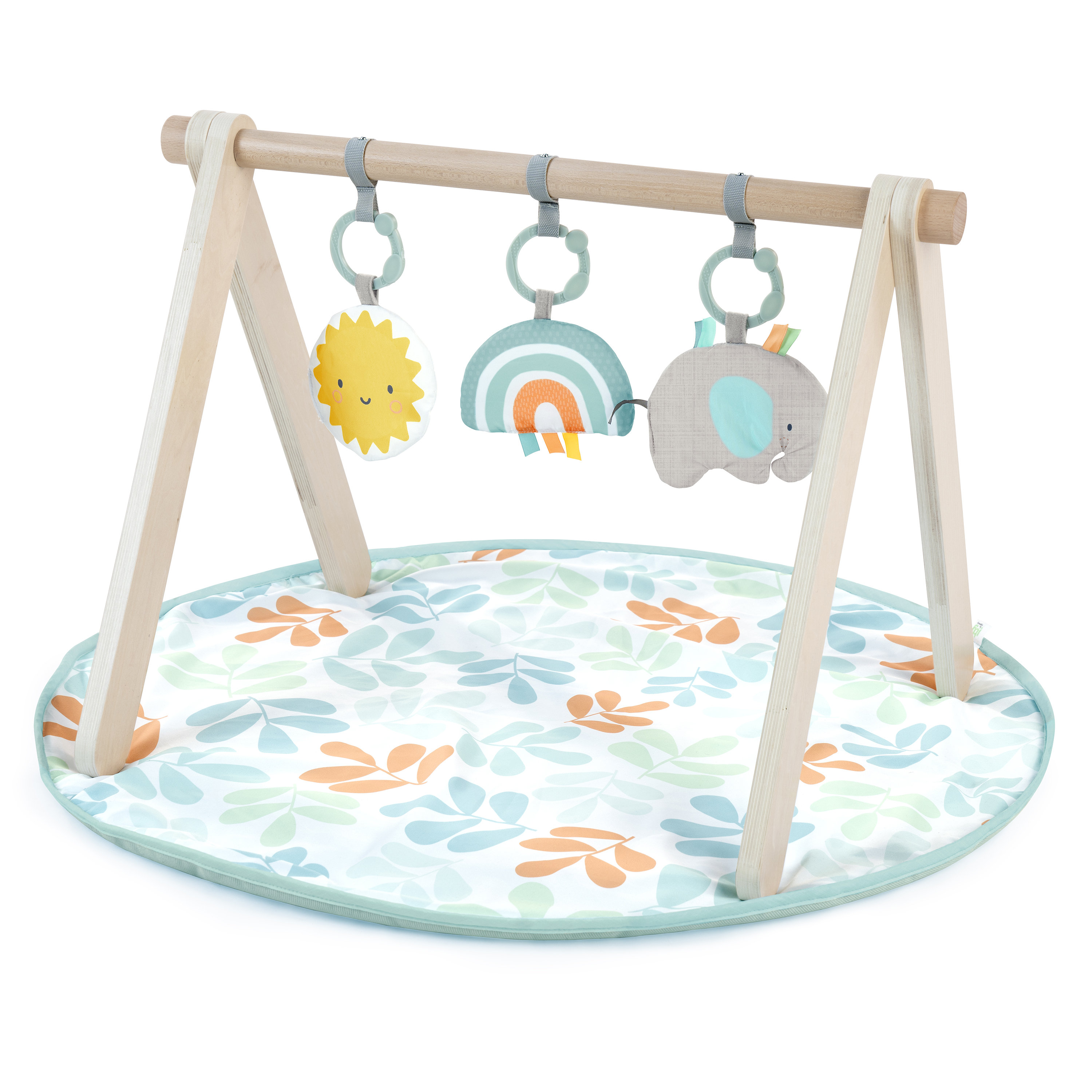Ingenuity Sun Valley Wooden Toy Arch & Play Mat | Wayfair