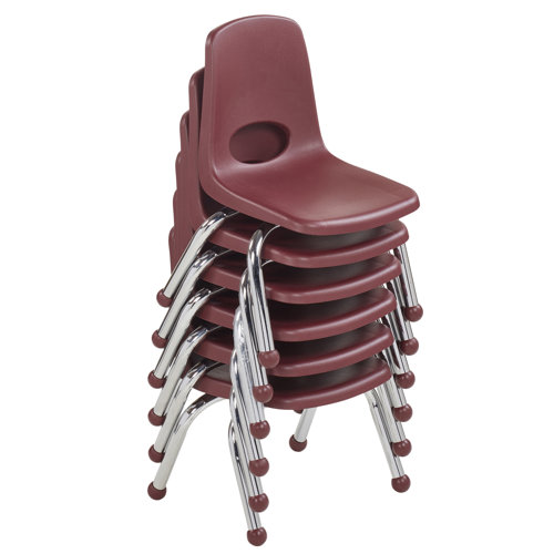 Factory Direct Partners Stacking Classroom Chair ( Set of 6 ) & Reviews ...