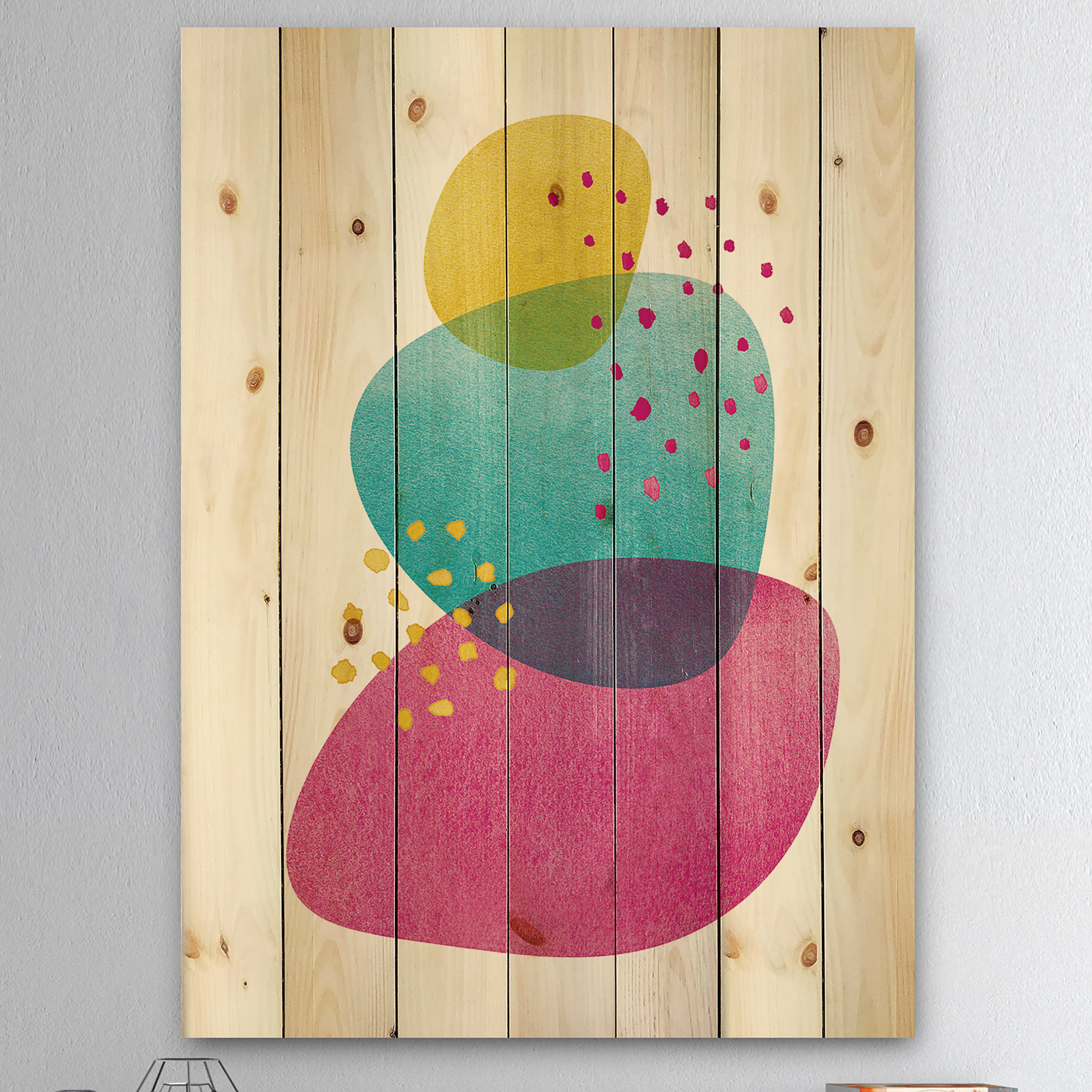 East Urban Home Minimal Spots Balance IV - Mid-Century Modern Print on ...