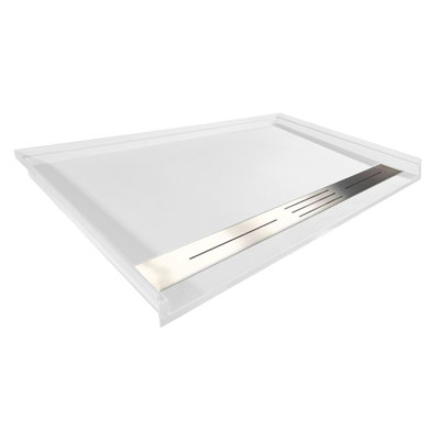 Transolid 61.5-in x 37.5-in Trench Drain Shower Base | Wayfair