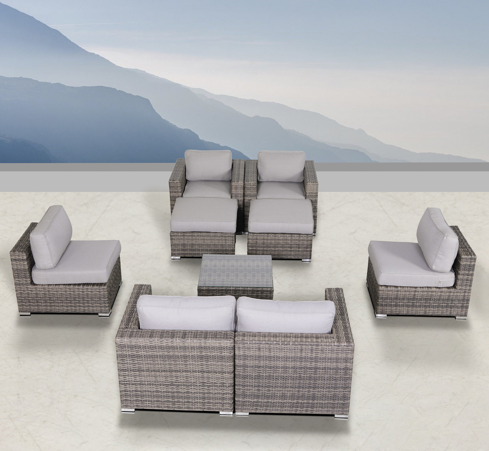 Latitude Run® Demarest Fully Assembled 6 - Person Seating Group with ...