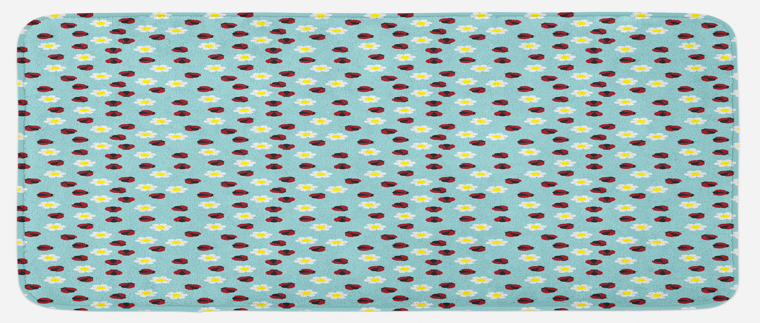 East Urban Home Ladybug Kitchen Mat | Wayfair