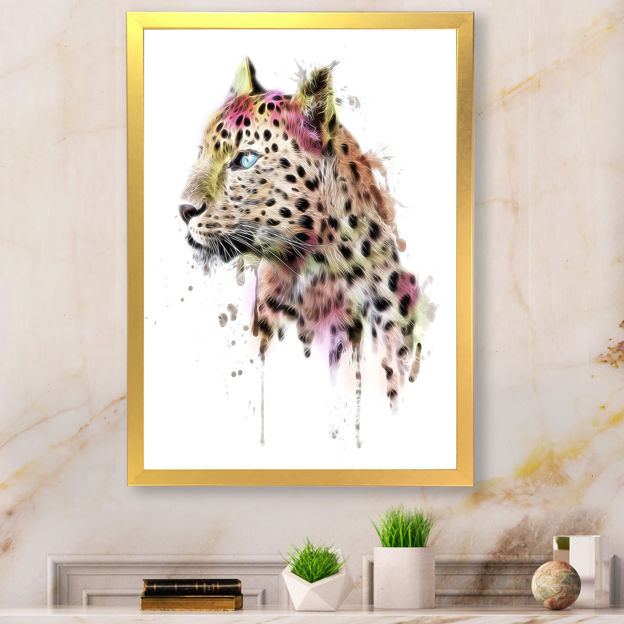 Dakota Fields Colourful Colourful Leopard Portrait VI - Children''s Art ...