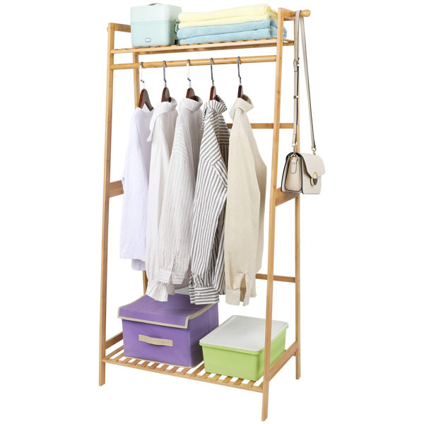 Latitude Run® 25'' Manufactured Wood Clothing Rack | Wayfair