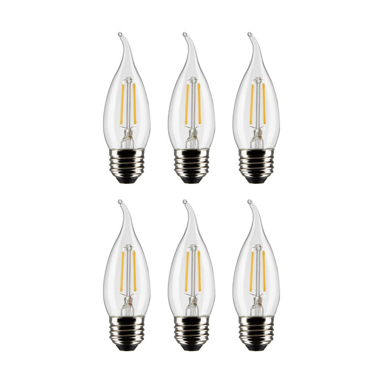 Satco 25 Watt Equivalent CA10 E26/Medium (Standard) Dimmable 2700K LED ...