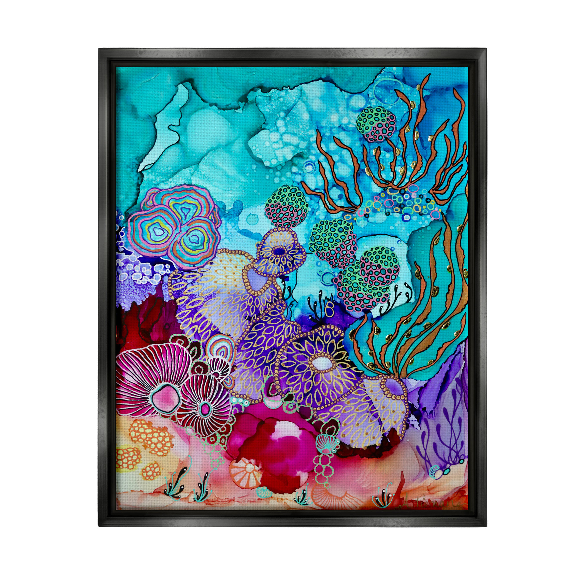 Highland Dunes Modern Coral Reef by Amy Tieman | Wayfair