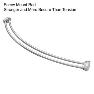 Chrome Shower Curtain Rods You'll Love | Wayfair