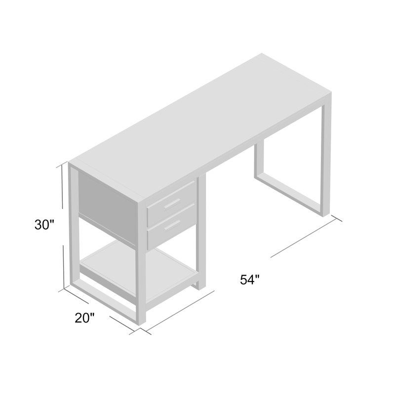 Alcott Hill® Crysta Desk & Reviews | Wayfair