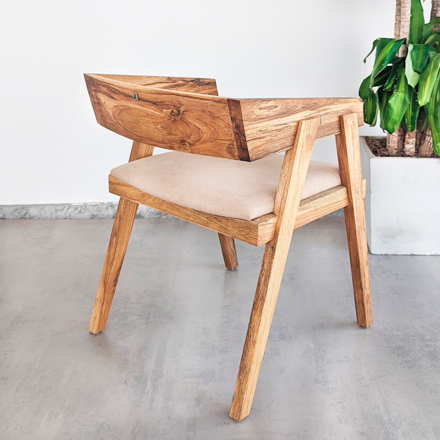 Millwood Pines Handmade Eco-Friendly Solid Wood Magh Dining Chair ...