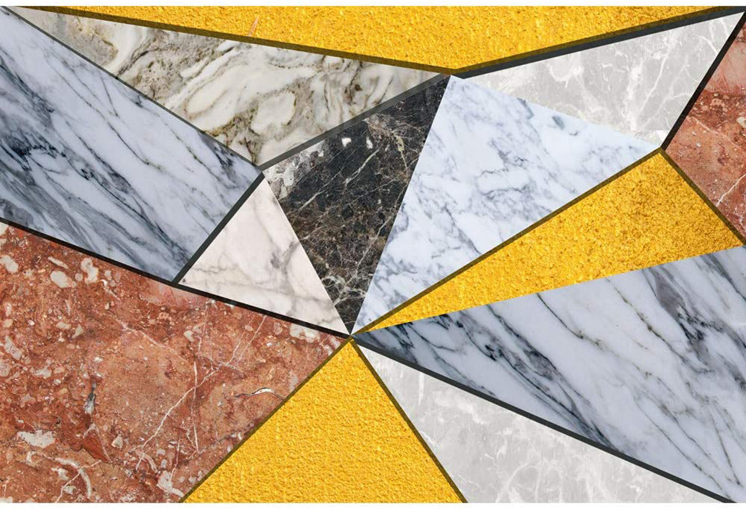 IDEA4WALL Abstract Geometric Theme WMR-WGEOMETRIC-1908-N31 - Wayfair Canada