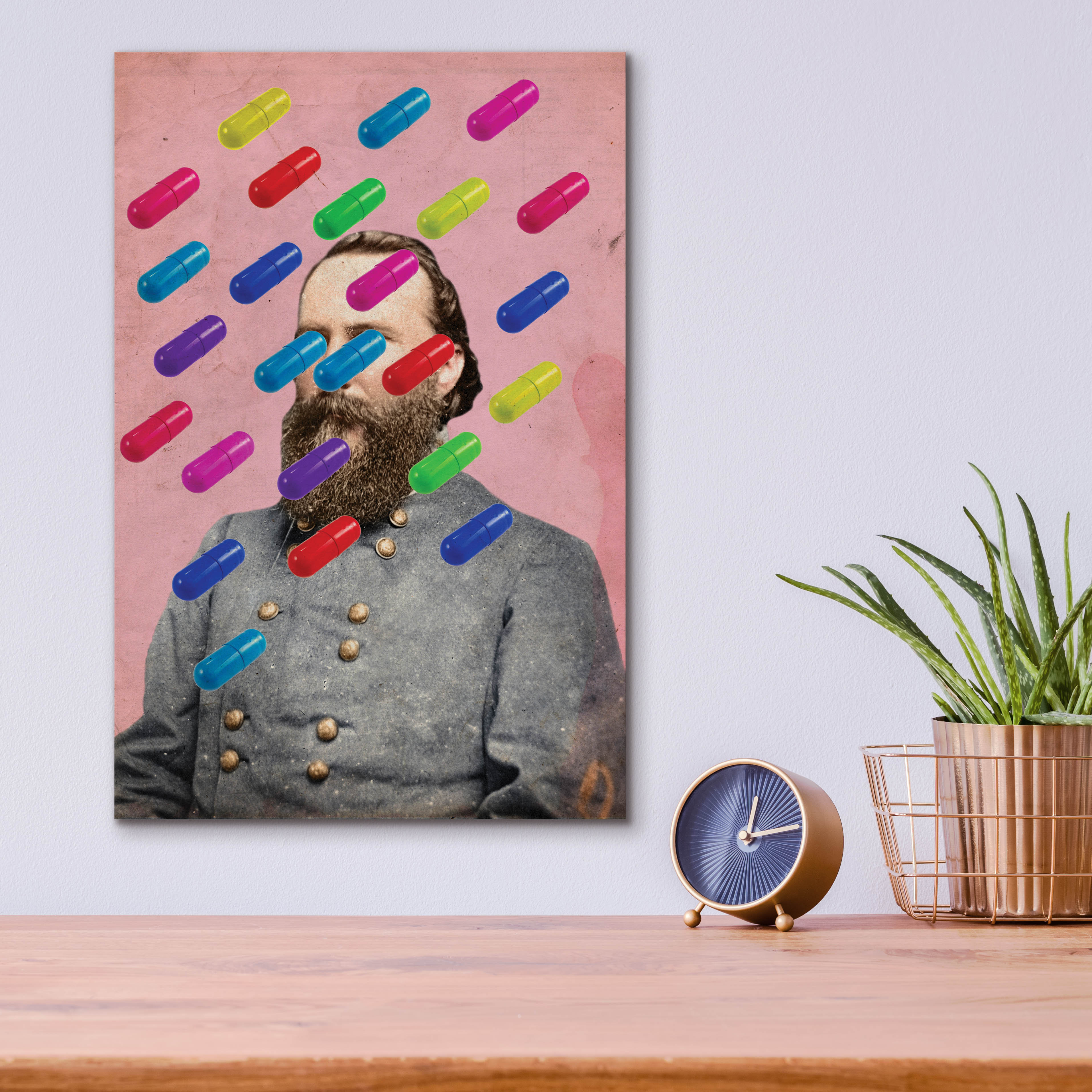 Ebern Designs 'Major Pill' by Elo Marc, Acrylic Glass Wall Art, 12"x16 ...