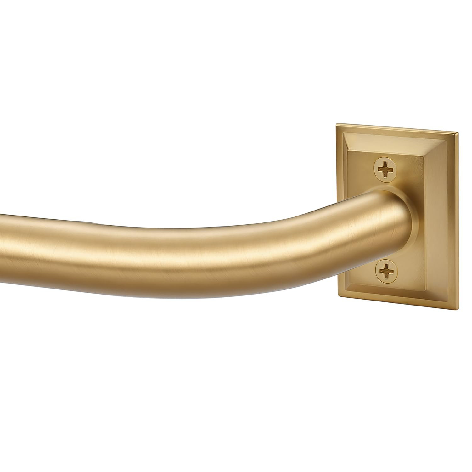 Latitude Run® Wrap Around Curtain Rod For Window, Splicing Structure ...