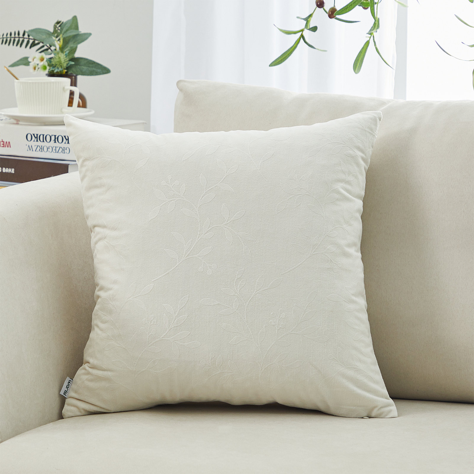 WARISI Velvet Spring Flowers Square Velvet Pillow Cover & Insert | Wayfair