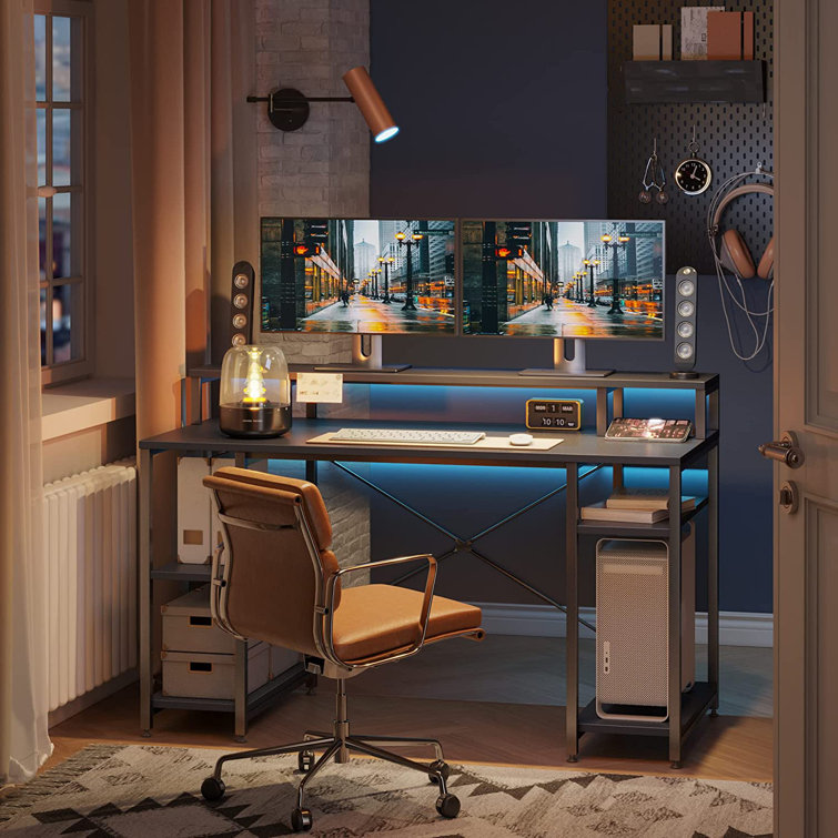 Ivy Bronx Ambir 139.7Cm W Rectangular Computer Desk | Wayfair.co.uk