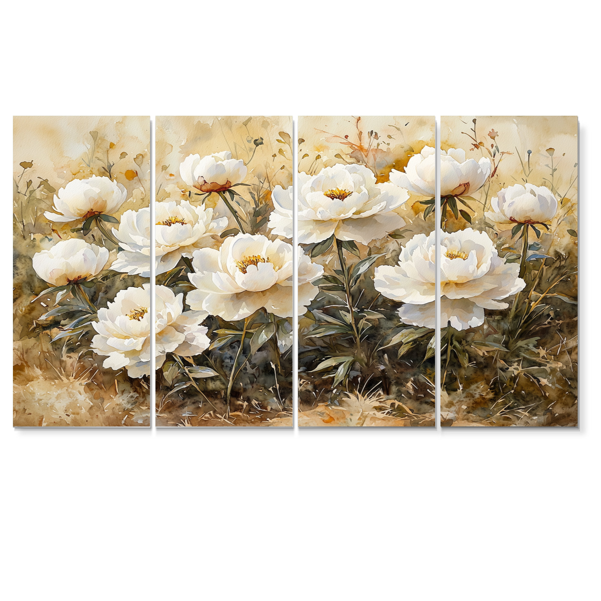 Winston Porter Peonies In The Mountain Meadow II - Peonies Wall Art ...