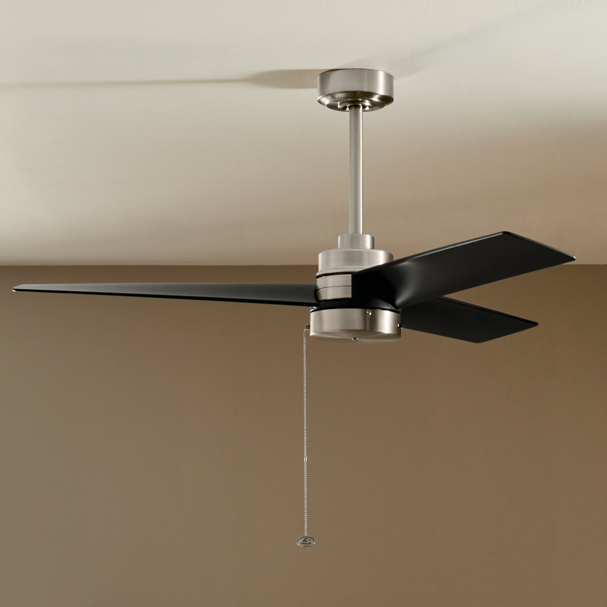 Orren Ellis 52-Inch 3 Blade Ceiling Fan with Pull Chain & Reviews | Wayfair