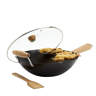INFUSE 4pc Non-Stick Carbon Steel Wok Set & Reviews | Wayfair