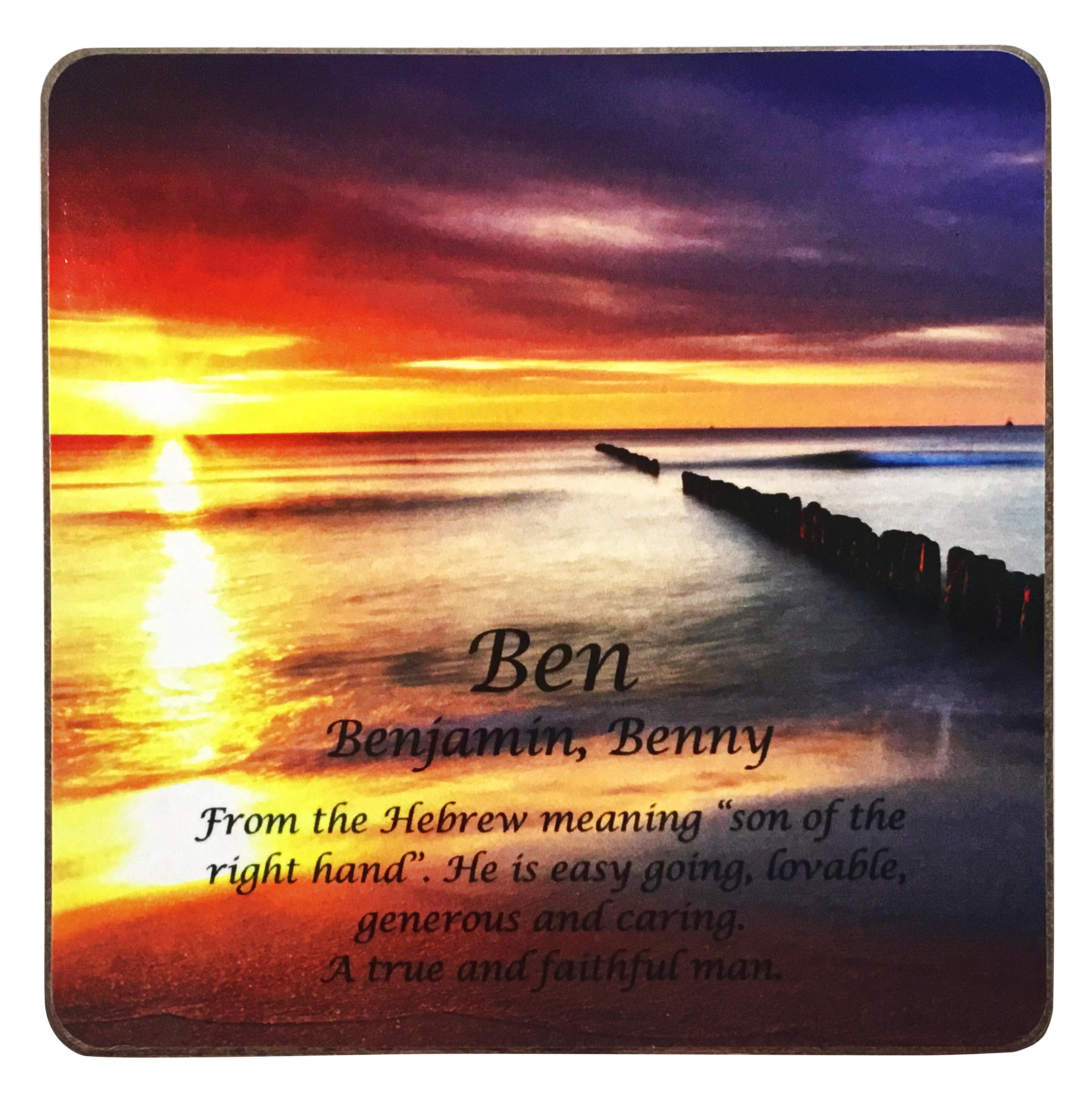 Happy Larry First Name Coaster - Ben | Wayfair.co.uk