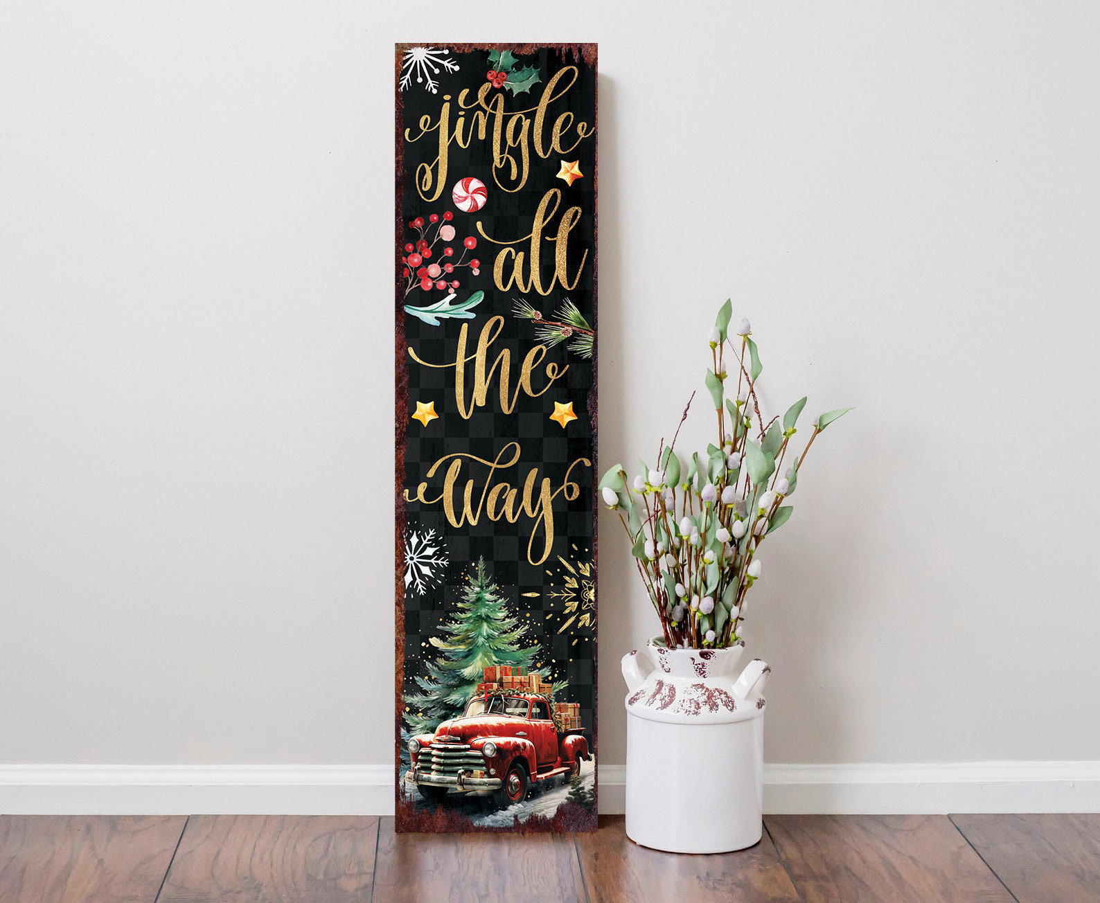The Holiday Aisle® Jingle All the Way Christmas Door Mural | Wayfair